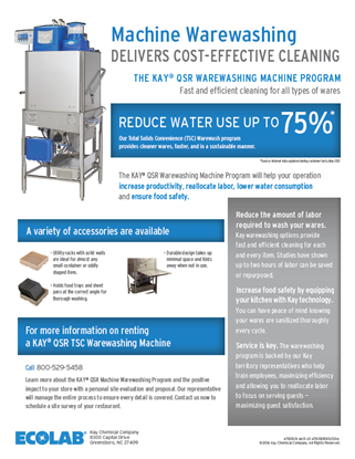 ECOLAB® Literature Ordering Portal. McDonald's