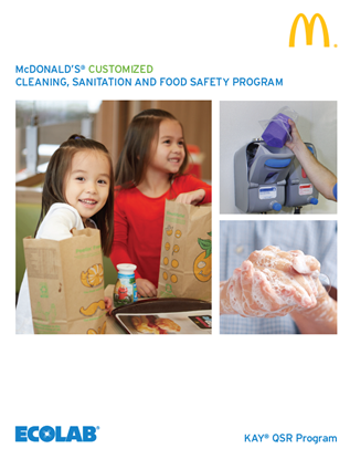 ECOLAB® Literature Ordering Portal. McDonald's